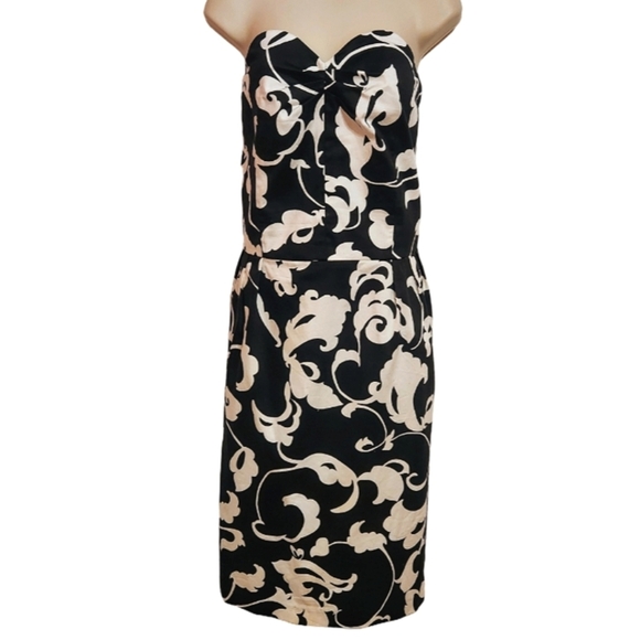 Ashley Stewart | Dresses | Ashley Stewart Scroll Print Strapless ...